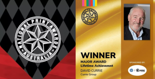 David Currie receives Lifetime Achievement award - Wide Format Image